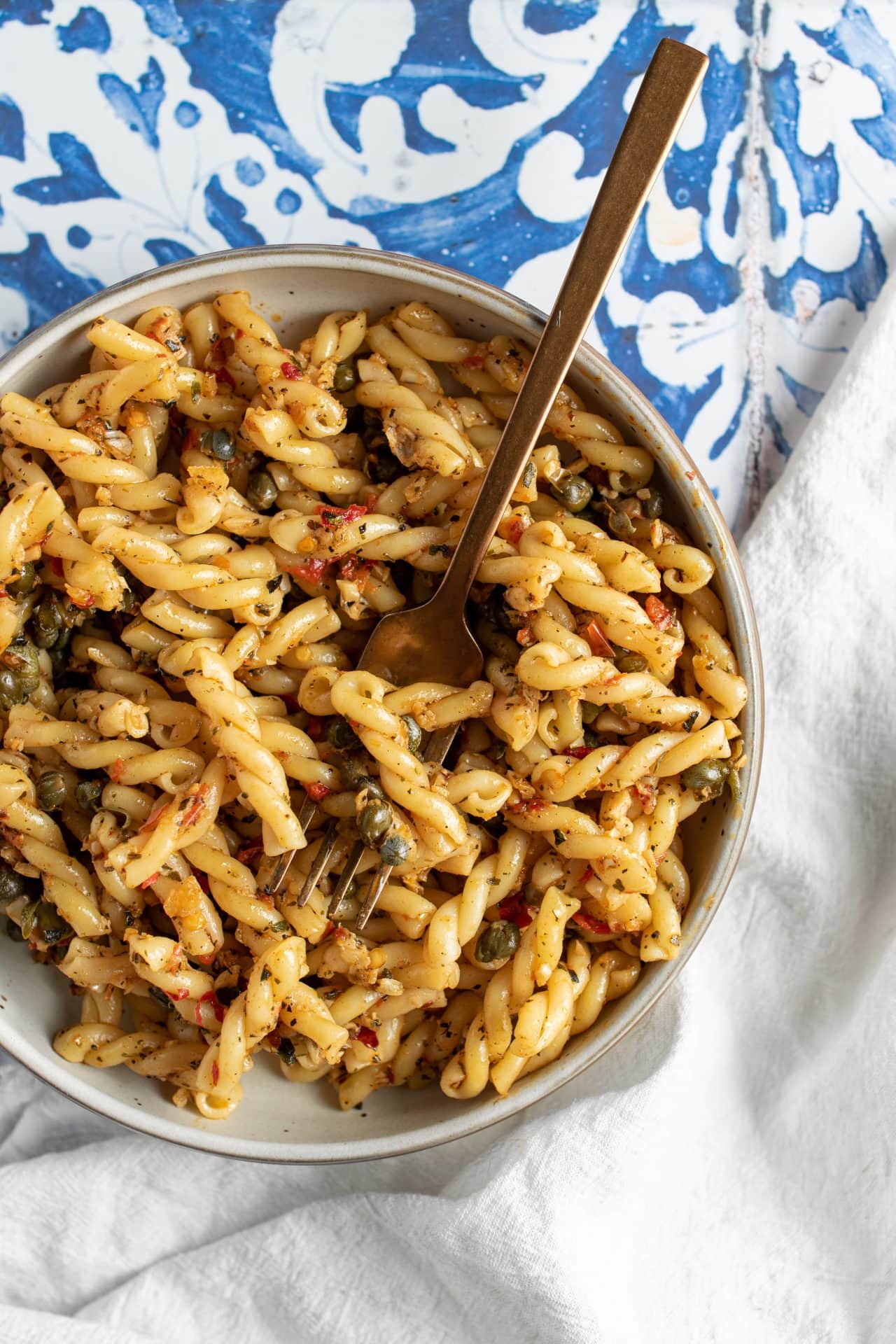 Spicy Caper Pasta - The Bold Appetite