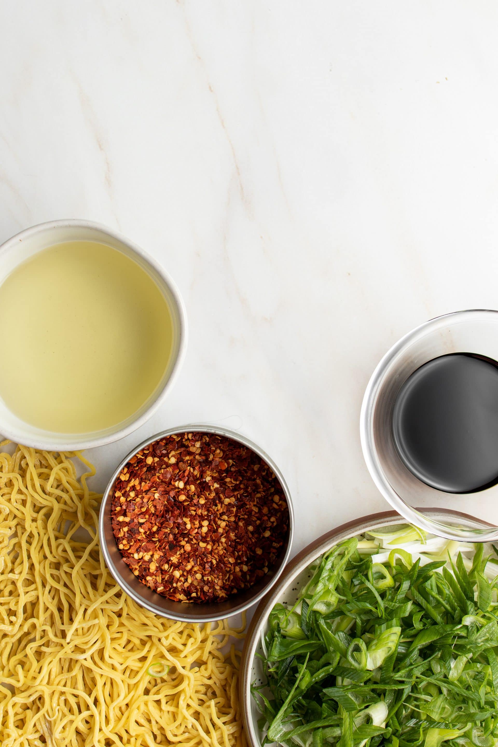 Spicy Scallion Oil Noodles - The Bold Appetite
