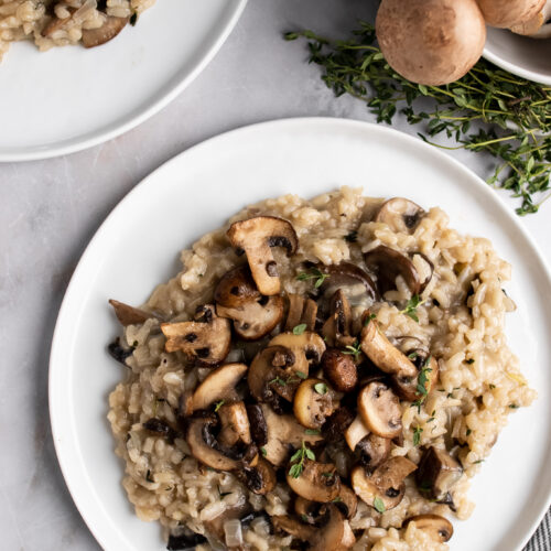 Parmesan Mushroom Risotto - The Bold Appetite