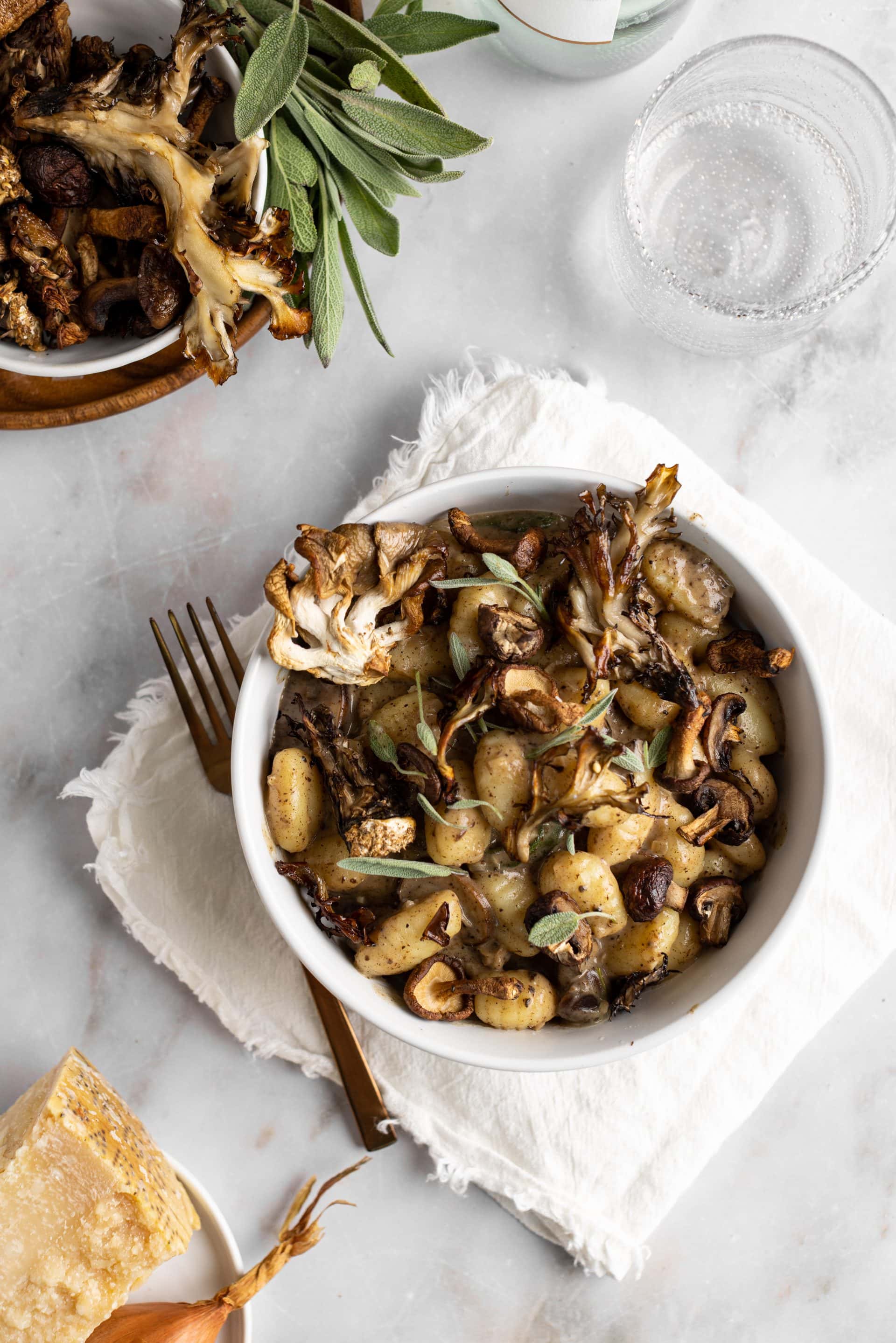 Creamy Mushroom and Sage Gnocchi - The Bold Appetite