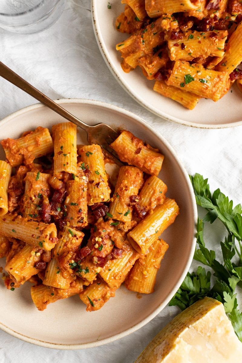 Pancetta Pink Sauce - The Bold Appetite