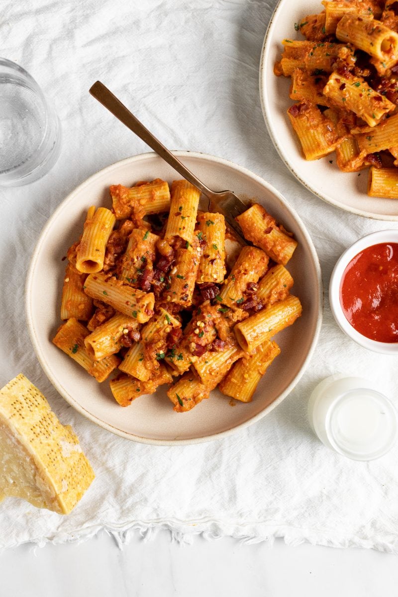 Pancetta Pink Sauce - The Bold Appetite