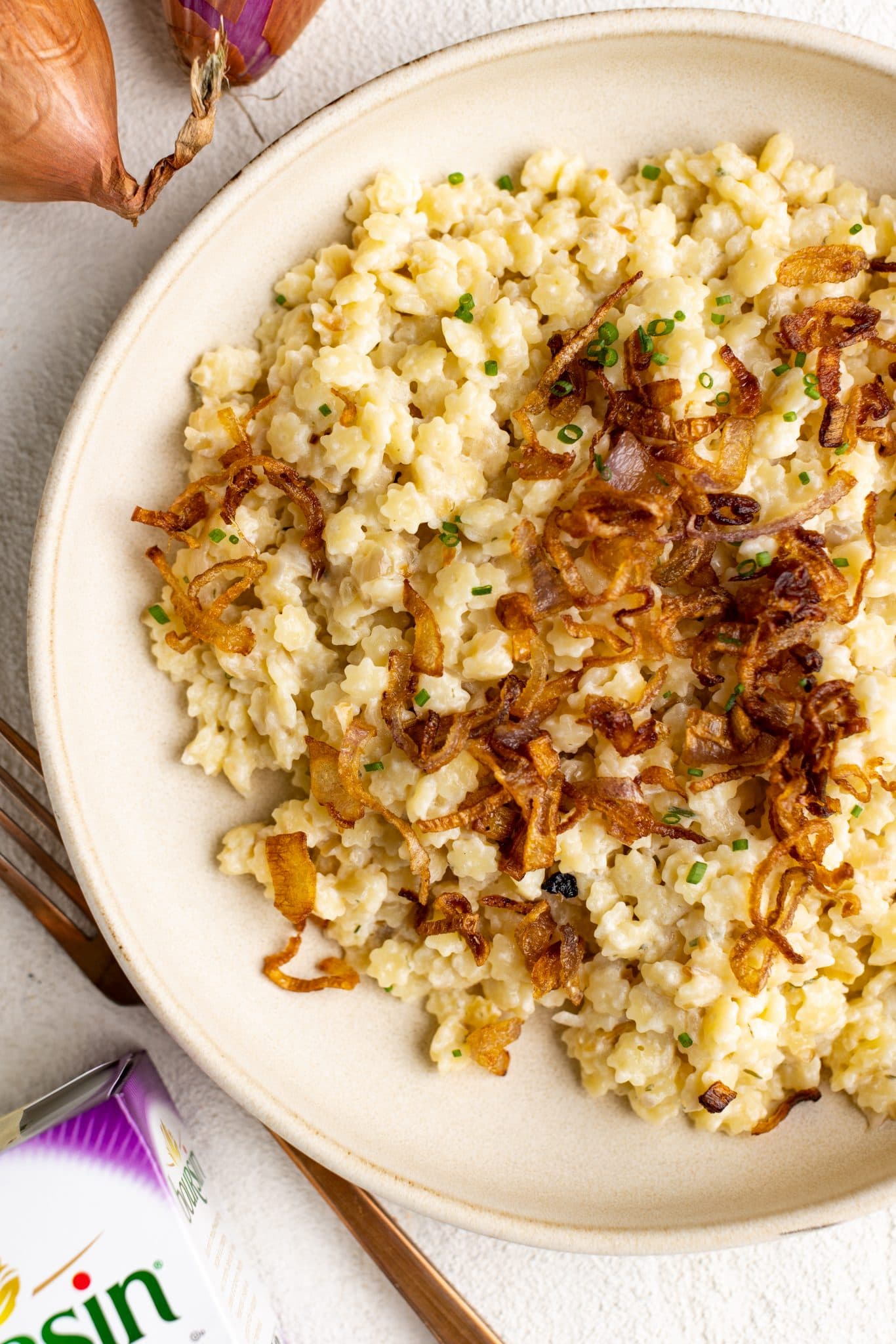 Creamy Caramelized Shallot Pasta - The Bold Appetite