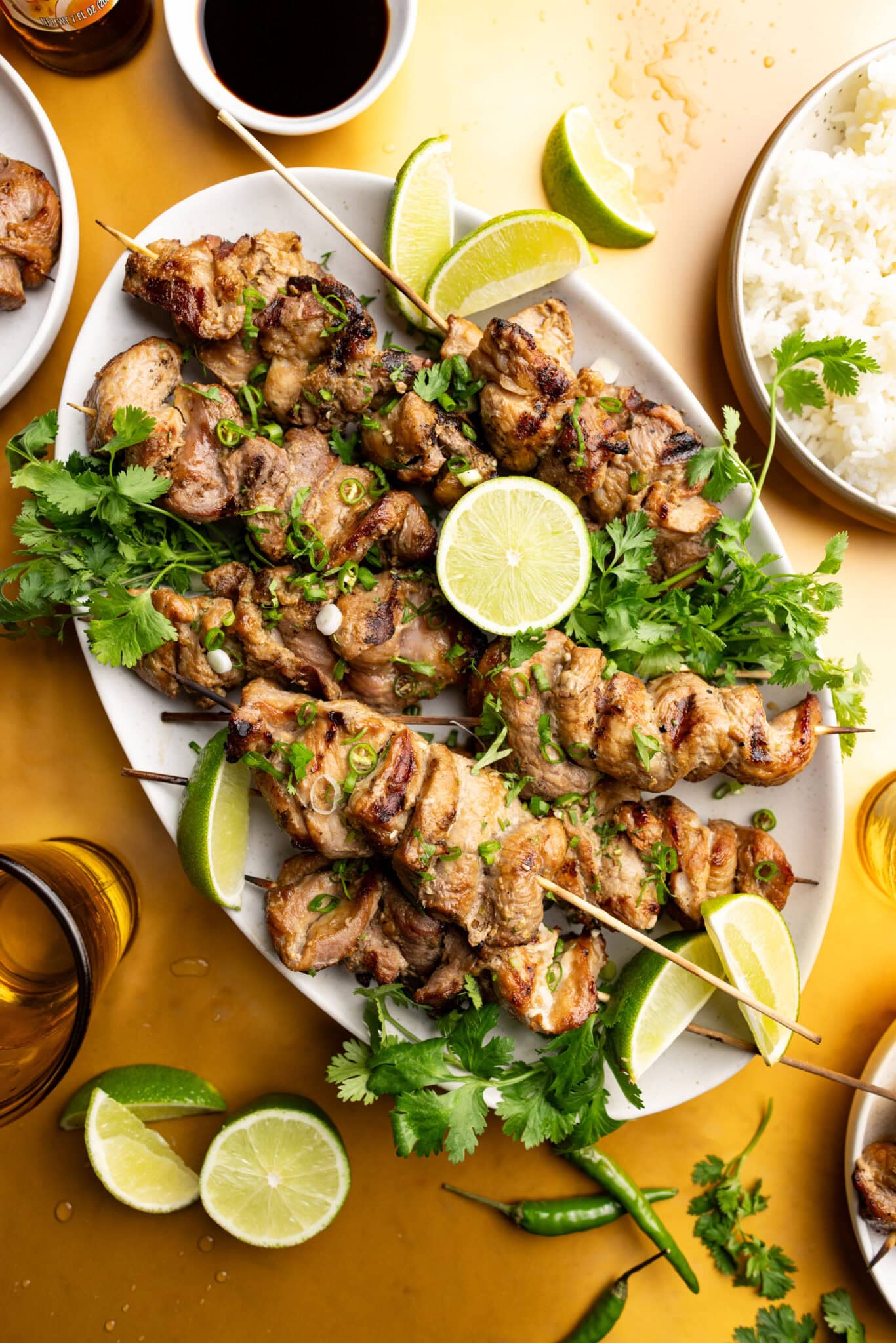 Moo Ping (Thai Pork Skewers) - The Bold Appetite