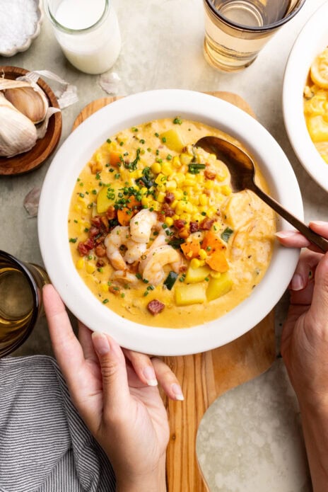 Cajun Shrimp and Corn Chowder - The Bold Appetite